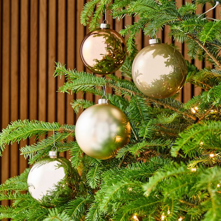 Large Gold Ornaments (Set of 4) | West Elm