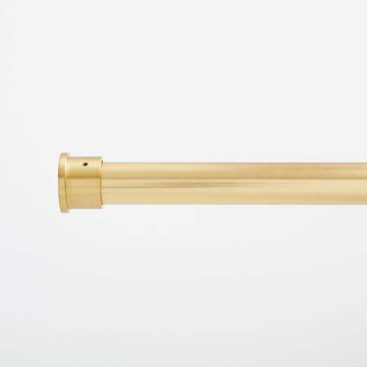 Inside Mount Curtain Rod - Antique Brass | West Elm