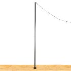String Light Pole Stands w/ Mounting Plate | West Elm