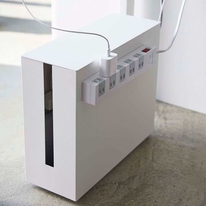 Yamazaki Tower Rolling Cable Management Rack | West Elm