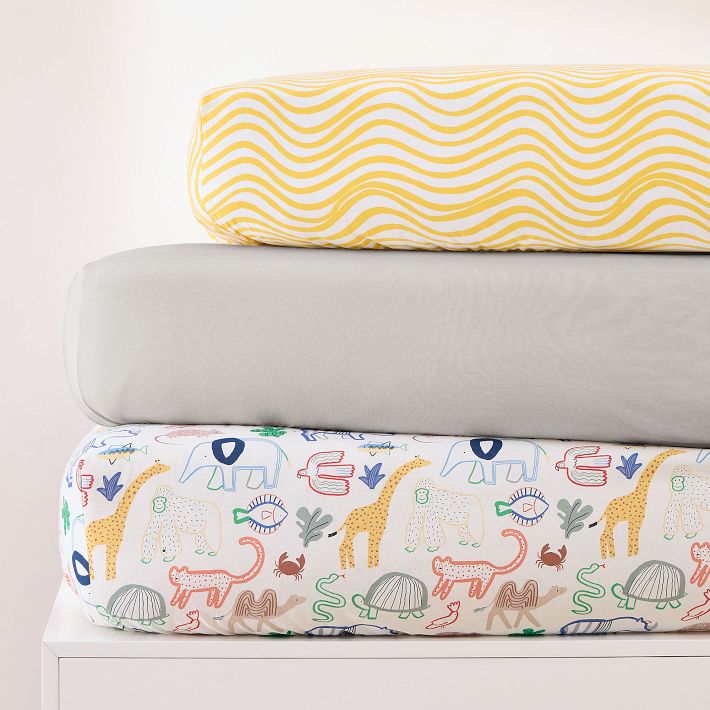 Animals Crib Fitted Sheet Bundle | West Elm