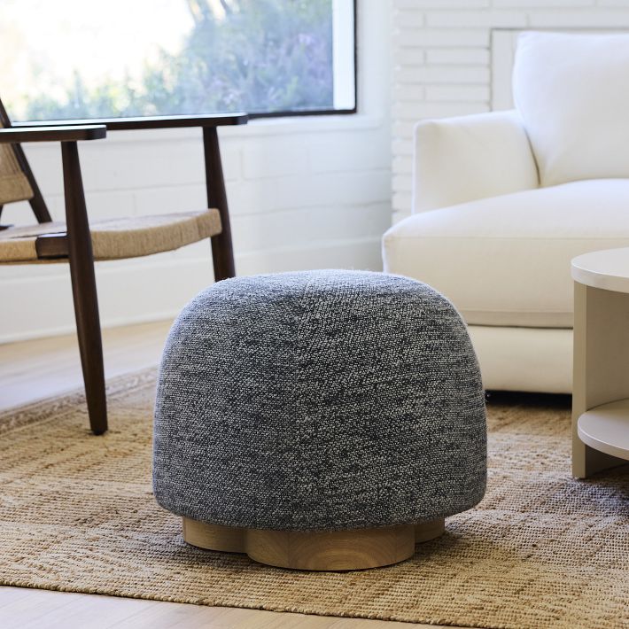 Gumdrop Swivel Ottoman | West Elm