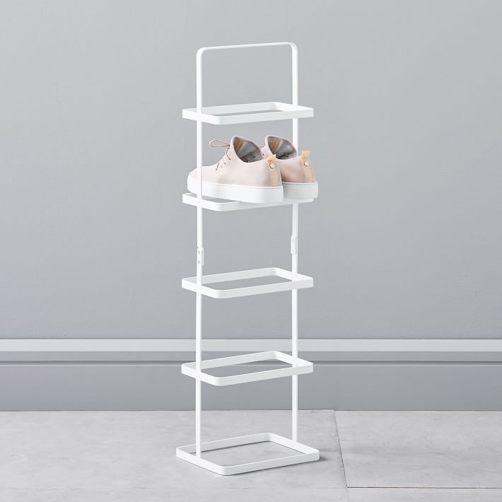 5-Tiered Shoe Rack, Entryway Organization | West Elm