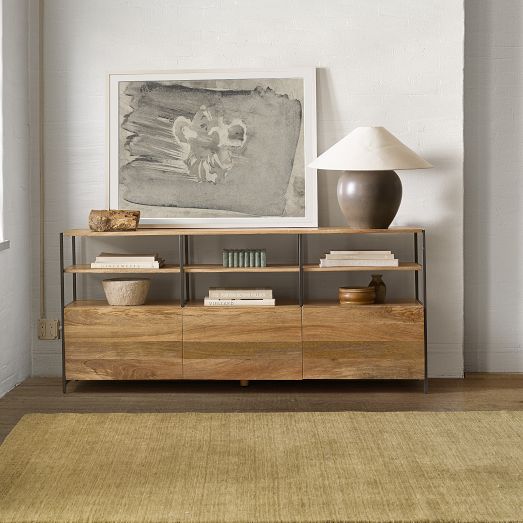 Industrial Modular Media Console (49"–67") | West Elm