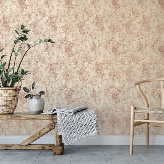 Distressed Gold Leaf Wallpaper | West Elm