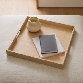 Woven Linen Tray | West Elm
