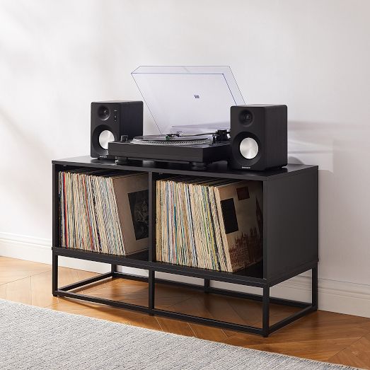 Crosley Enzo Record Storage Media Console (40"–60") | West Elm