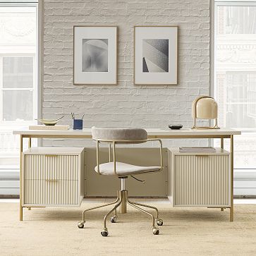Quinn Executive Desk (74") | West Elm