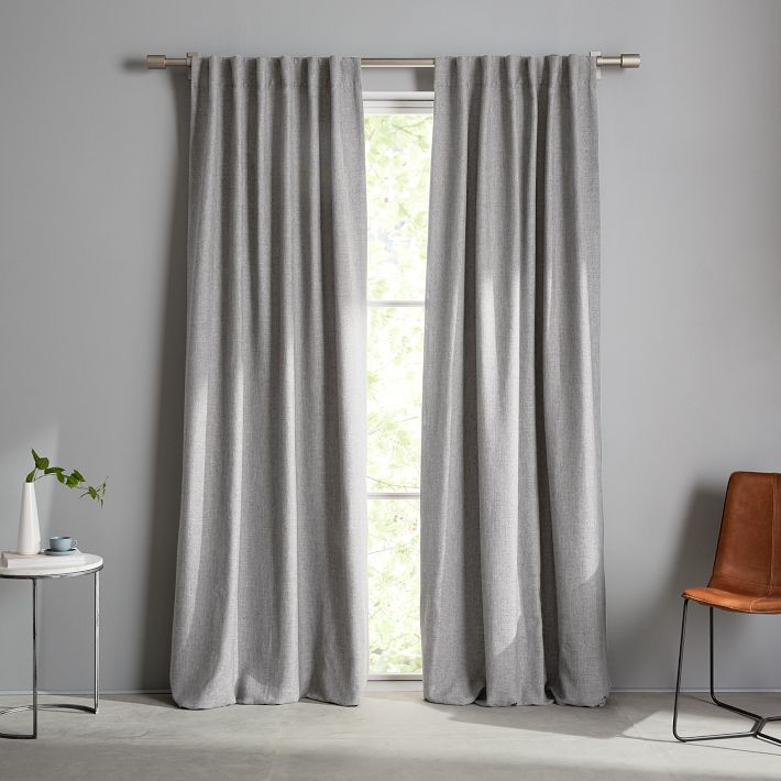 Open Box: Crossweave Blackout Curtain | West Elm