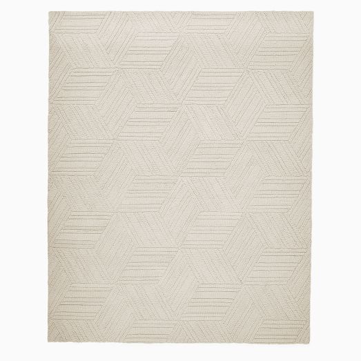 Textured Hexagon Rug | West Elm