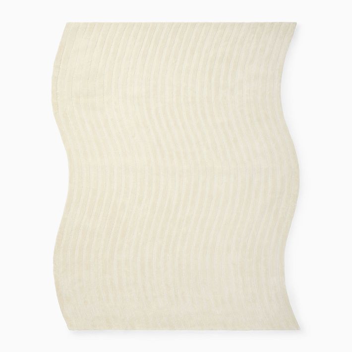 Waves Solid Rug | West Elm