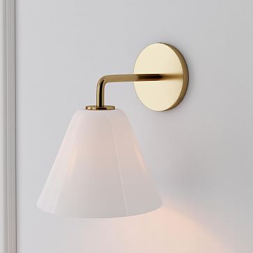 Sculptural Cone Sconce | West Elm