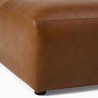 Leo Motion Leather Ottoman | West Elm