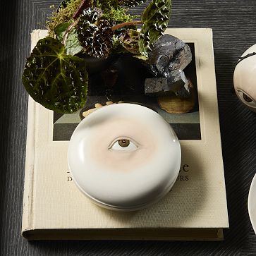 Ceramic Eye Decorative Box | West Elm