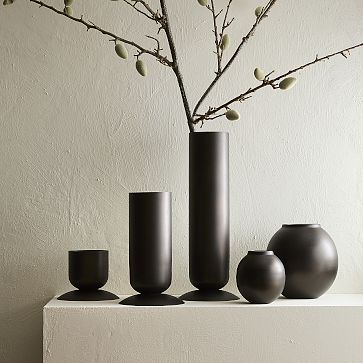 Polished Metal Vases | West Elm