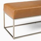 Box Frame Leather Bench | West Elm