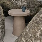 Textured Concrete Outdoor Side Table (18") | West Elm