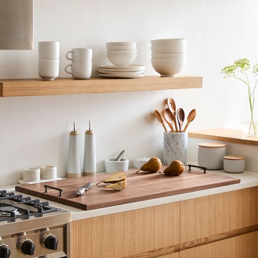 StoneWon Designs Co. Walnut Noodle & Cutting Board | West Elm