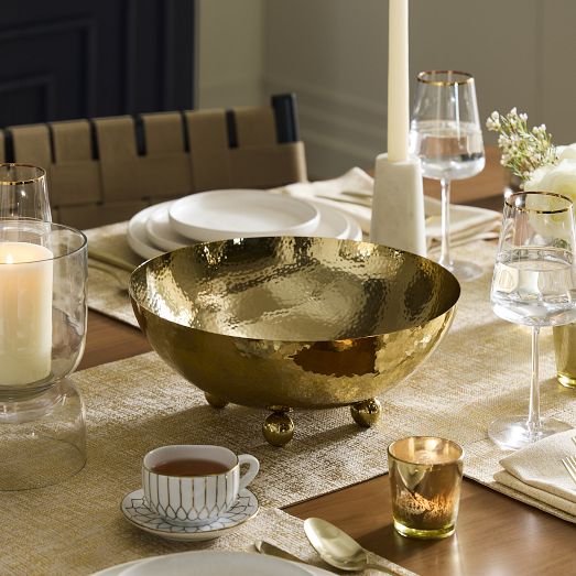 Hammered Metal Serving Bowl | West Elm