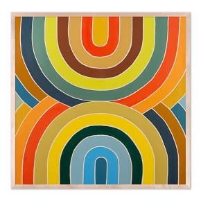 Overlapping Arcs Framed Wall Art by Erica Hauser | West Elm