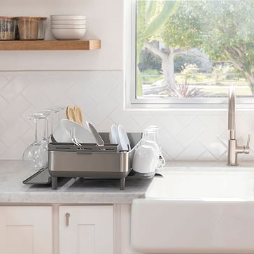 simplehuman Stainless Steel Dish Rack | West Elm