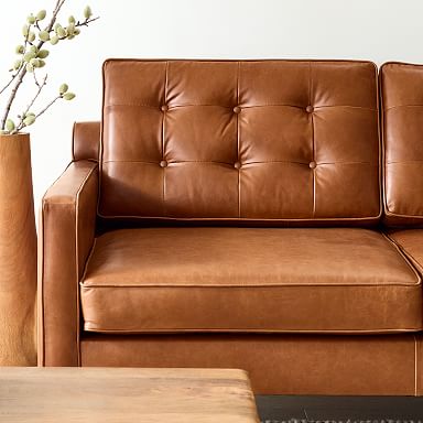 West optimoly Elm Drake Leather Chair