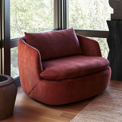 Crescent Grand Swivel Chair | West Elm