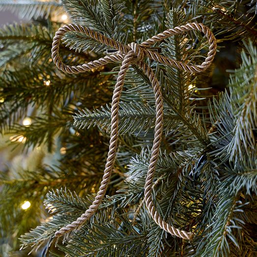 Metallic Bow Clip-On Ornament | West Elm