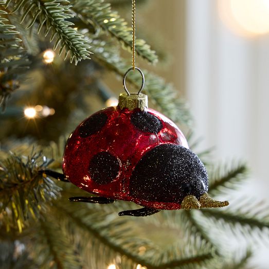 Glass Ladybug Ornament | West Elm