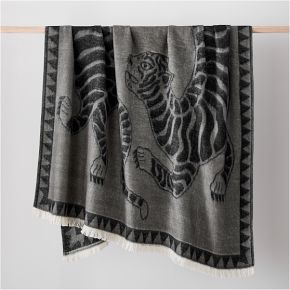 Brushed Woven Tiger Throw | West Elm