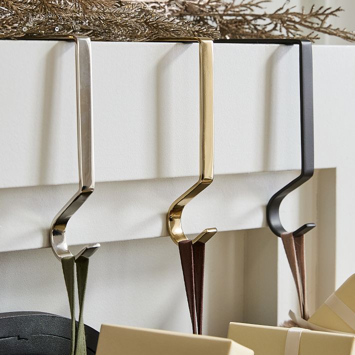 Simple Metal Stocking Holder | West Elm