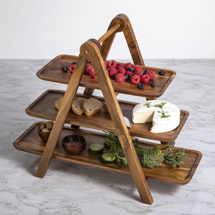 Wooden 3-Tier Server | West Elm
