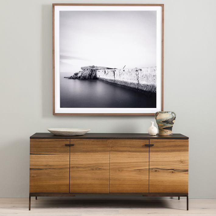 Natural Wood Media Console 52 78 West Elm