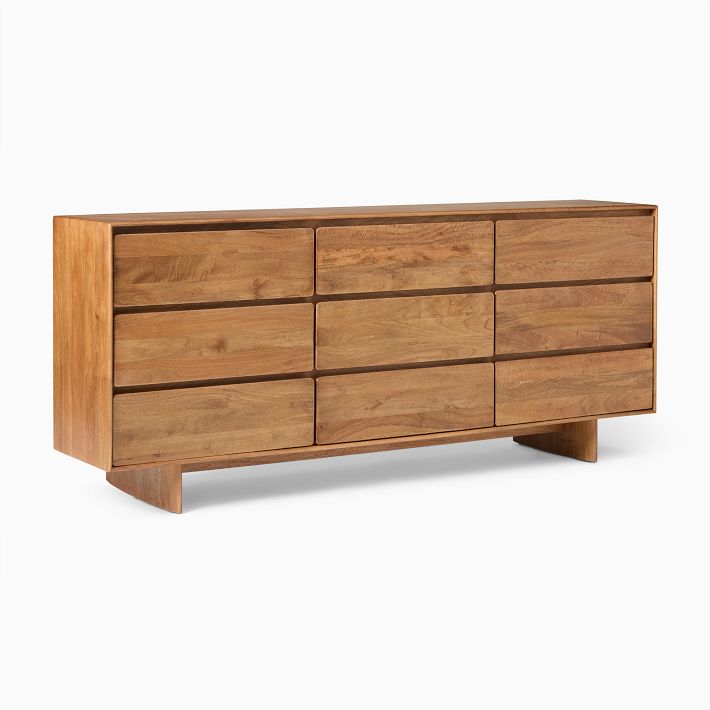 Anton Solid Wood Wide 9 Drawer Dresser 85 West Elm