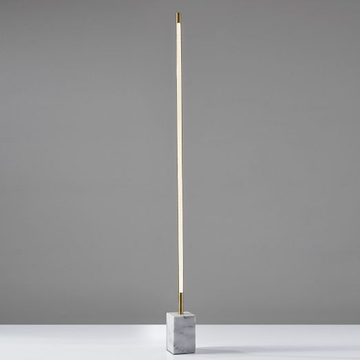 Modern LED Marble Floor Lamp | West Elm