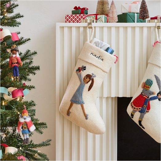Felt Nutcracker Stocking - Clara | West Elm