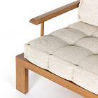 Outdoor Teak Block Leg Sofa | West Elm