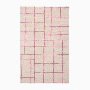 Washable Offset Grid Rug | West Elm