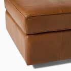 Harris Motion Leather Ottoman | West Elm
