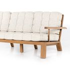Outdoor Teak Block Leg Sofa | West Elm