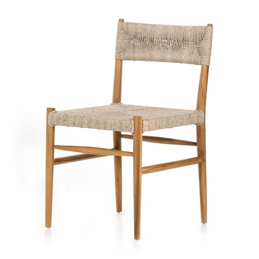 Woven Back Indoor Outdoor Dining Chair Set of 2 West Elm