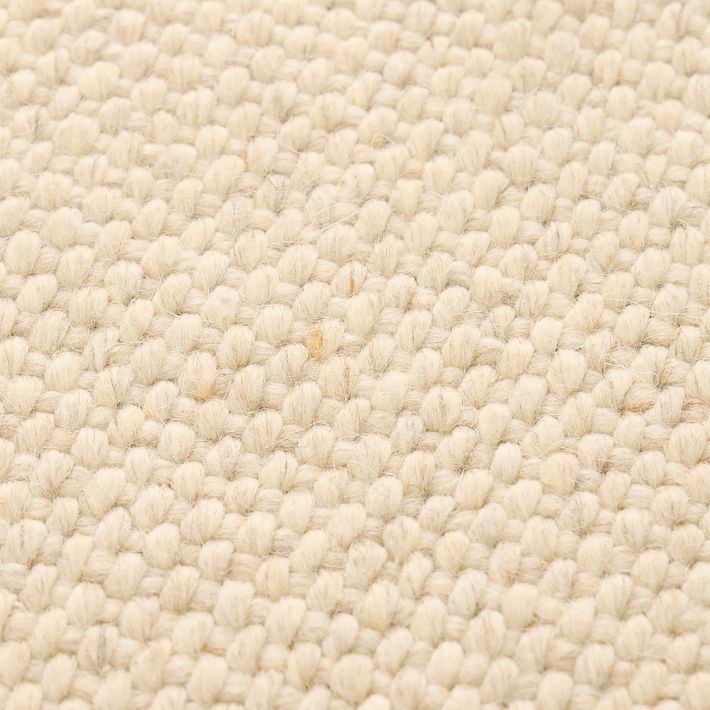 Solid Basketweave Wool Rug Swatch | West Elm