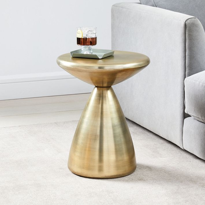 West elm gold glass side table store