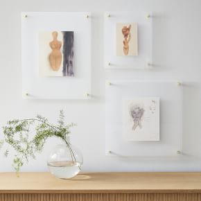 Modern Acrylic Frames - Brass | Stylish Wall Decor | West Elm