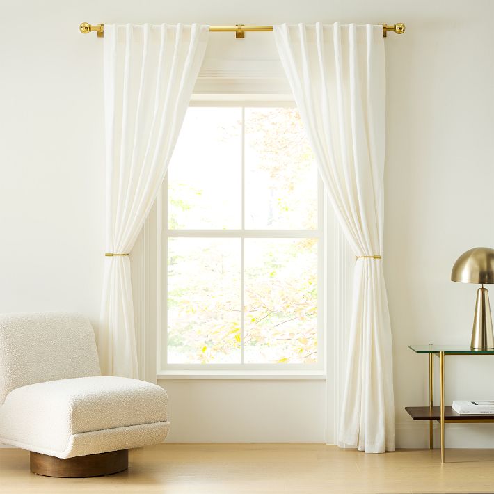 Oversized Curtain Rod Tiebacks West Elm