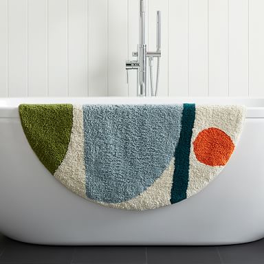 Round Shower Curtains Bath Mats West Elm