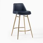 Finley Leather Counter Stool - Modern Seating | West Elm