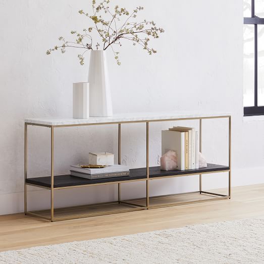 Streamline Bookshelf - Marble | West Elm