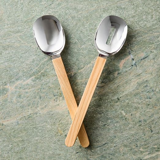 Wood Joinery Serving Utensils Set Of 2 West Elm