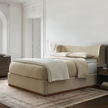 Kaufman Wood Plinth Shelter Bed | West Elm